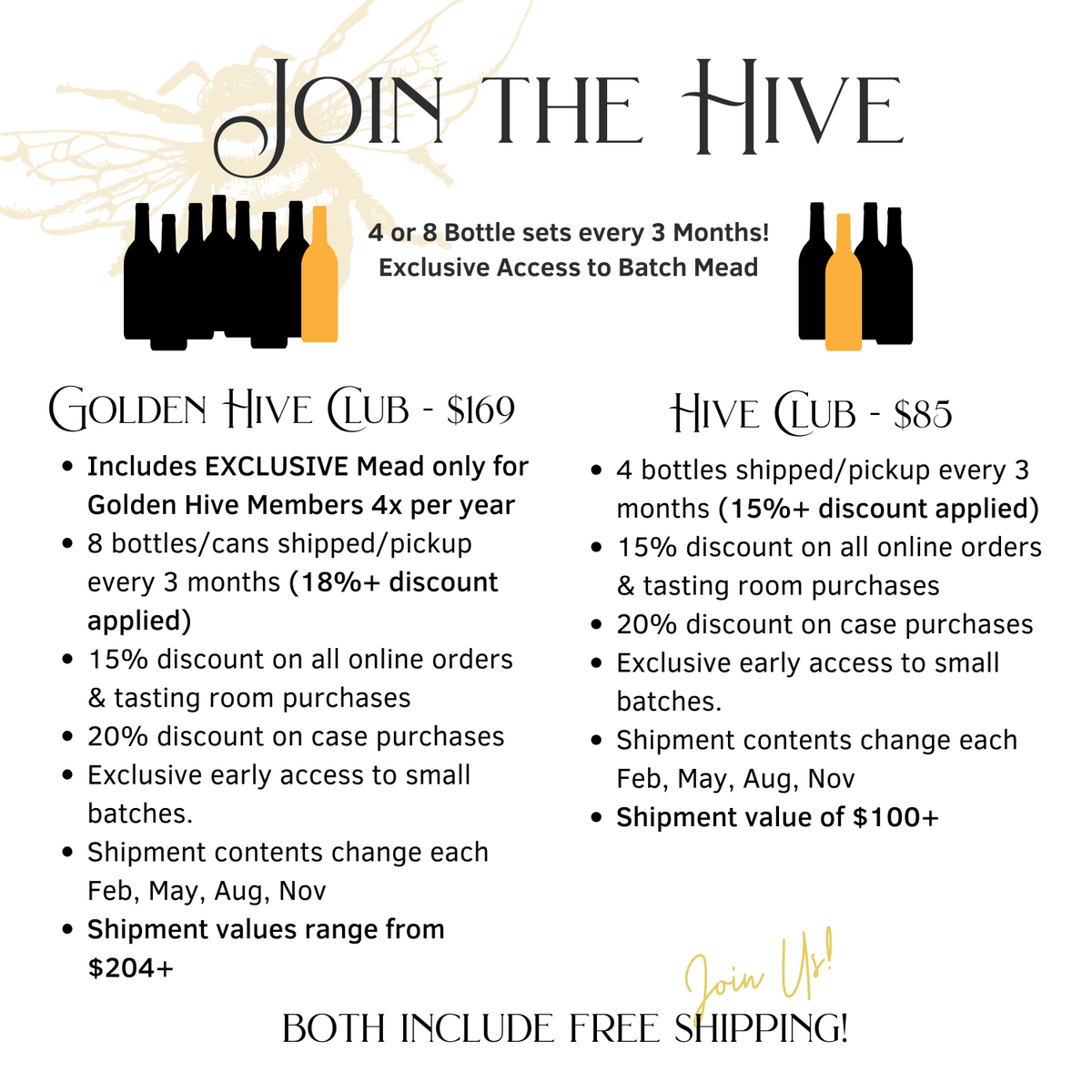 Hive Club Membership - 4 Bottles/Cans Every 3 Months – Batch Mead
